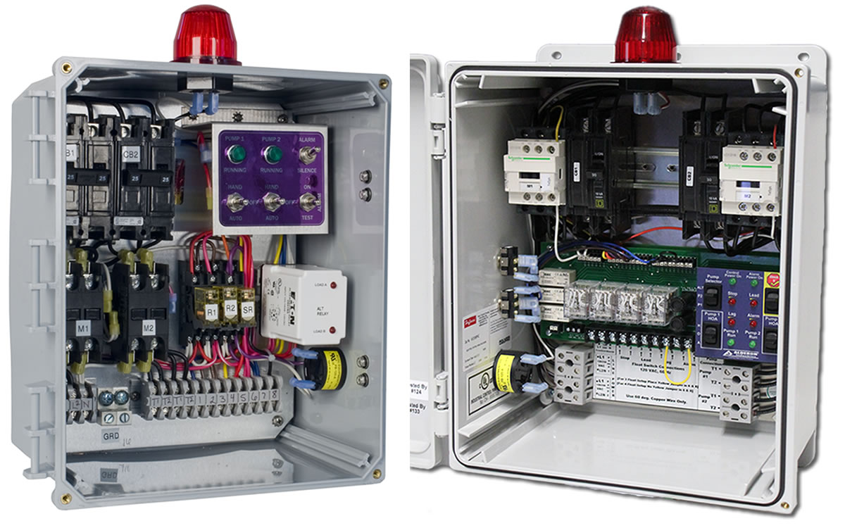 Duplex Sewage Lift Station Pump Control Panels